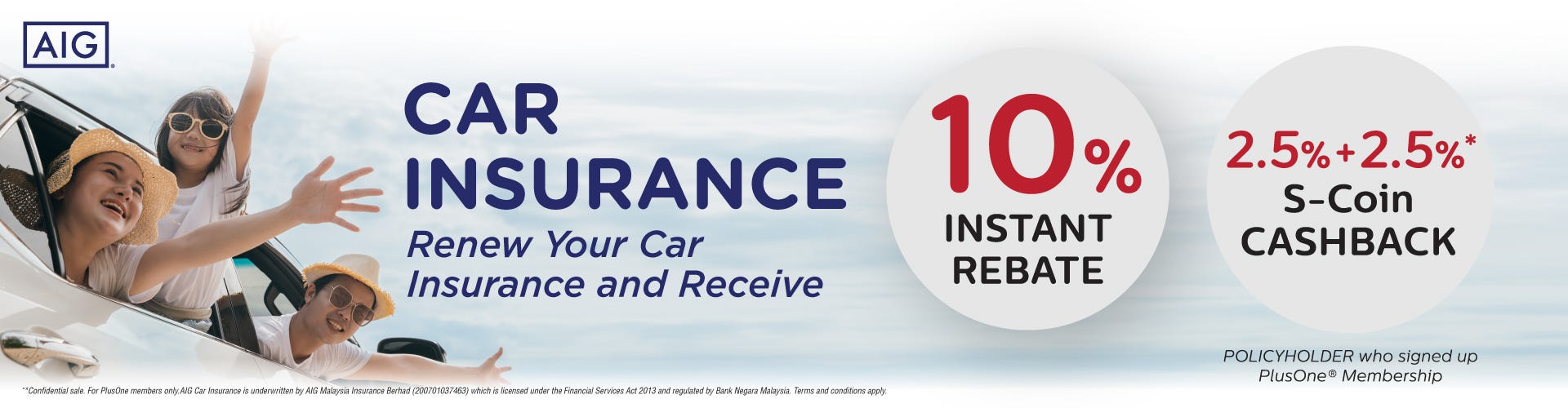 Renew AIG Car Insurance | 24/7 Roadside Assist | Senheng Malaysia